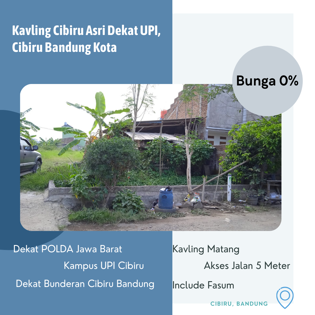 Kavling Cibiru Asri, Dekat UPI Cibiru Mulai 2 Juta-an/m | Situs Jual ...