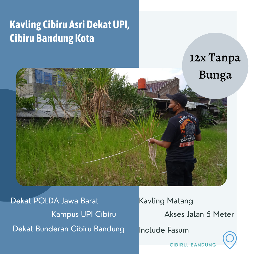 Kavling Cibiru Asri, Dekat UPI Cibiru Mulai 2 Juta-an/m | Situs Jual ...