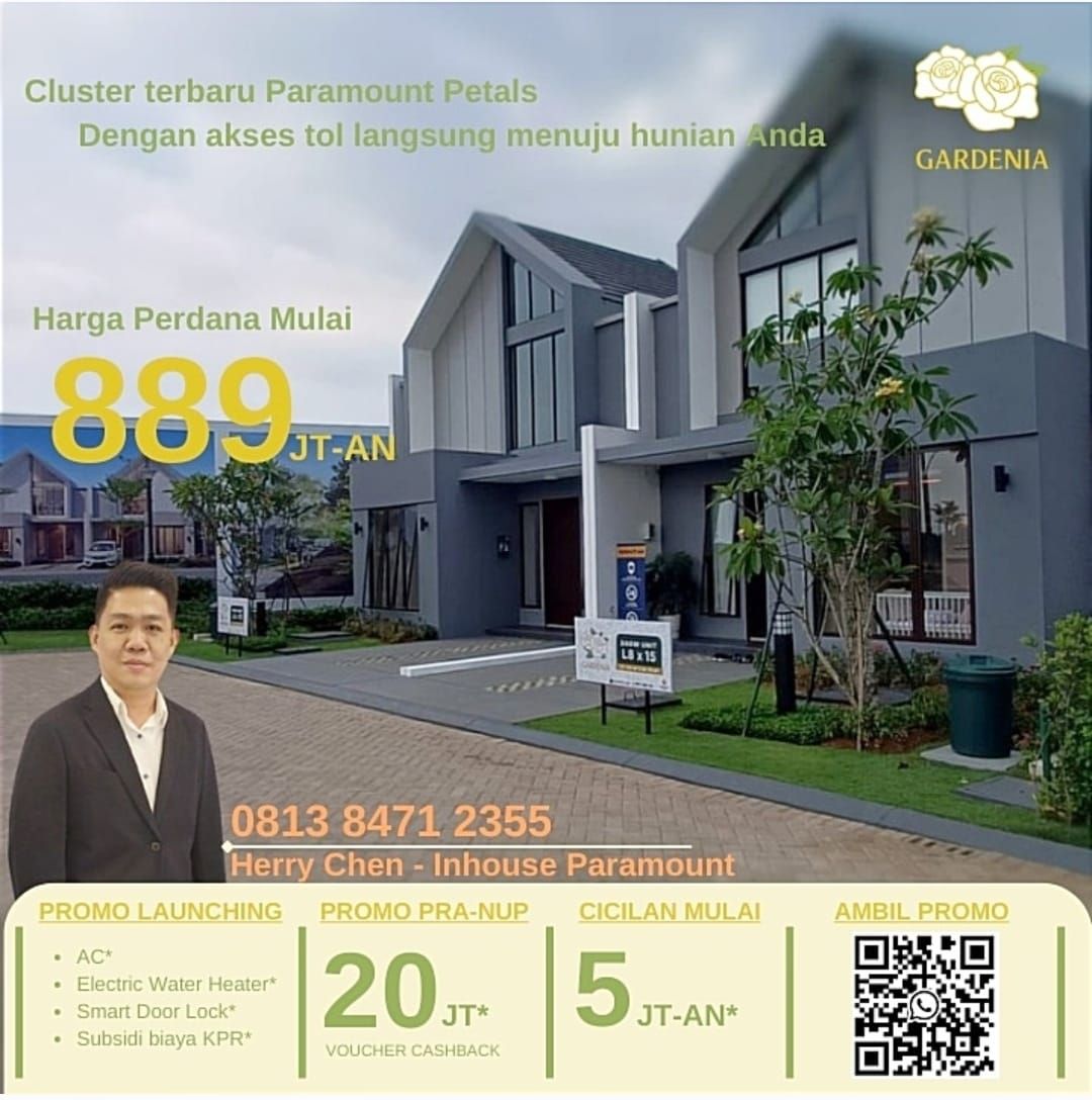 Cluster Gardenia, Launching Terbaru Dari Paramount Petals MD919 | Situs Jual Beli Properti ...